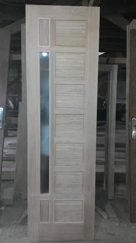 Pintu solid panel Kombinasi kaca - Toko Pintu Kayu