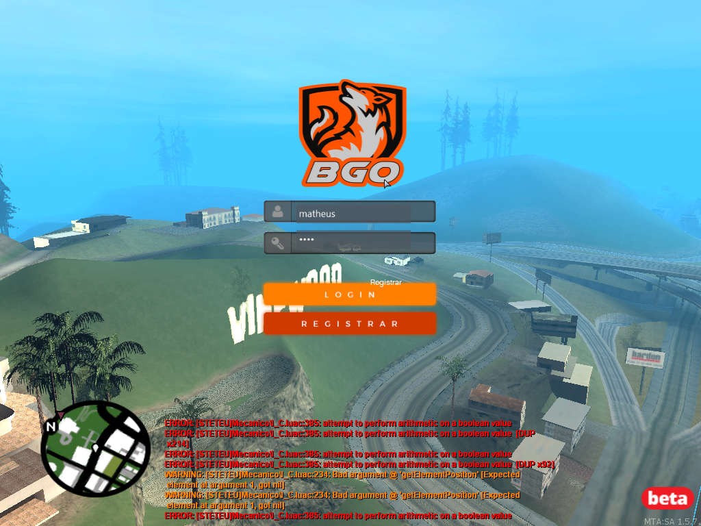 Login[BGO] - MTA Brasil