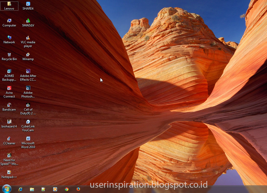 Tutorial Amazing: Cara Merubah Tampilan Desktop Window 7