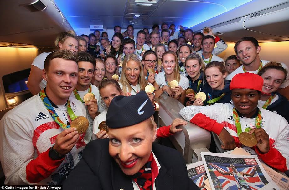 Team Great Britain receive heroes' welcome after returning home from ...
