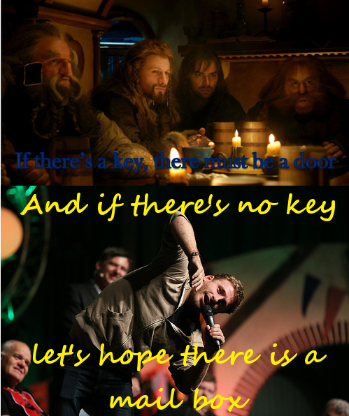 Clueless Freshman: ...And So I'm Putting Up Hobbit Pics To Cheer Myself Up