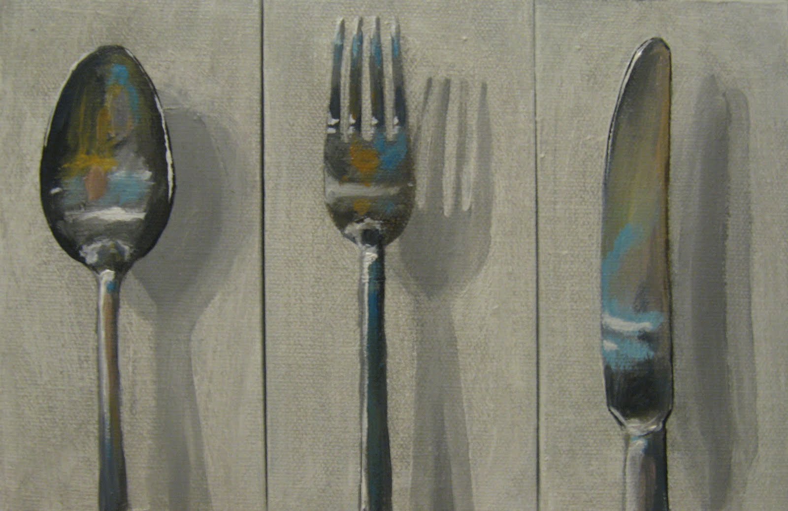 One Painting a Day: Spoon and Shadow