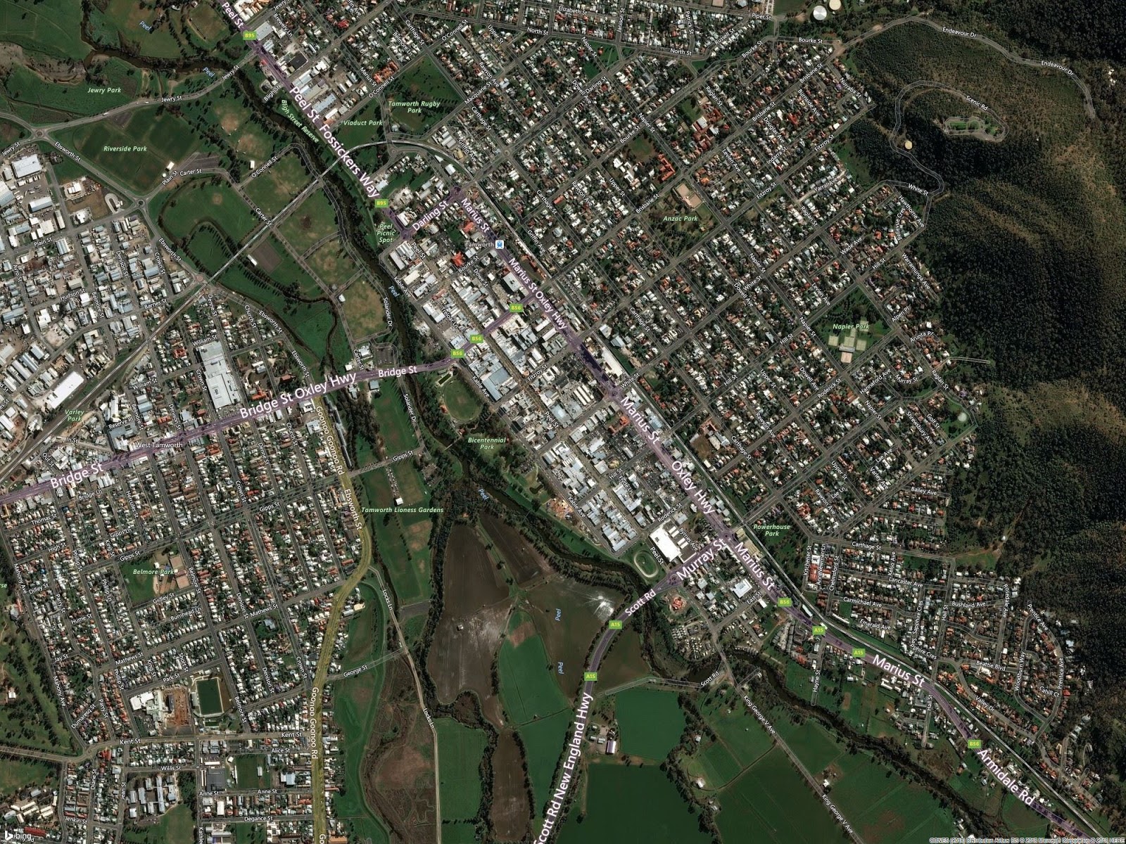 Tamworth Map Free Download