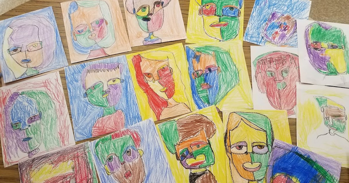 Paseo Del Rey Kindergarten: Abstract Self Portraits