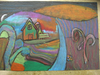 Busy Bee Studio: 5th Grade Pastel Landscapes