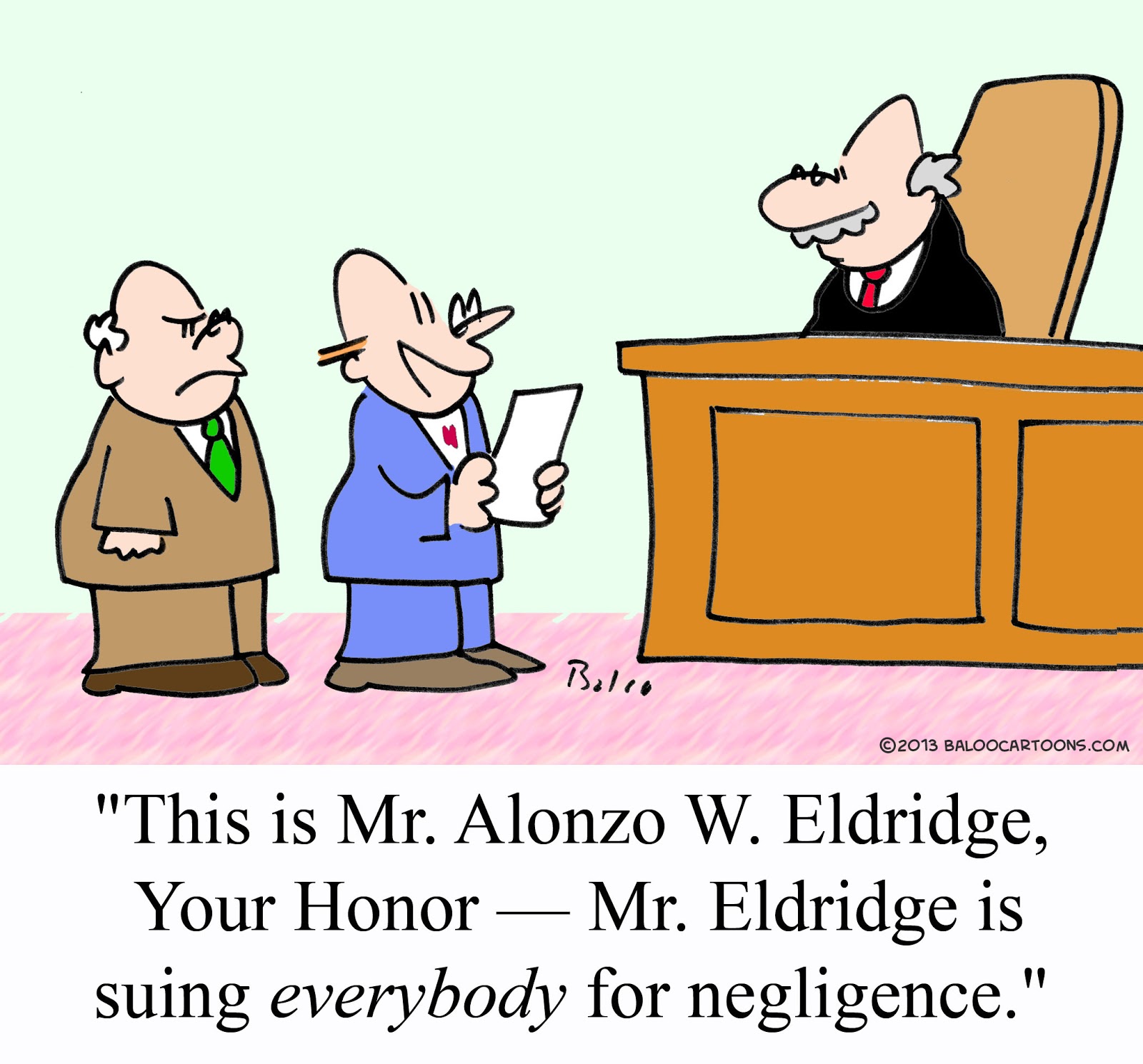 BALOO'S CARTOON BLOG: Suing cartoon