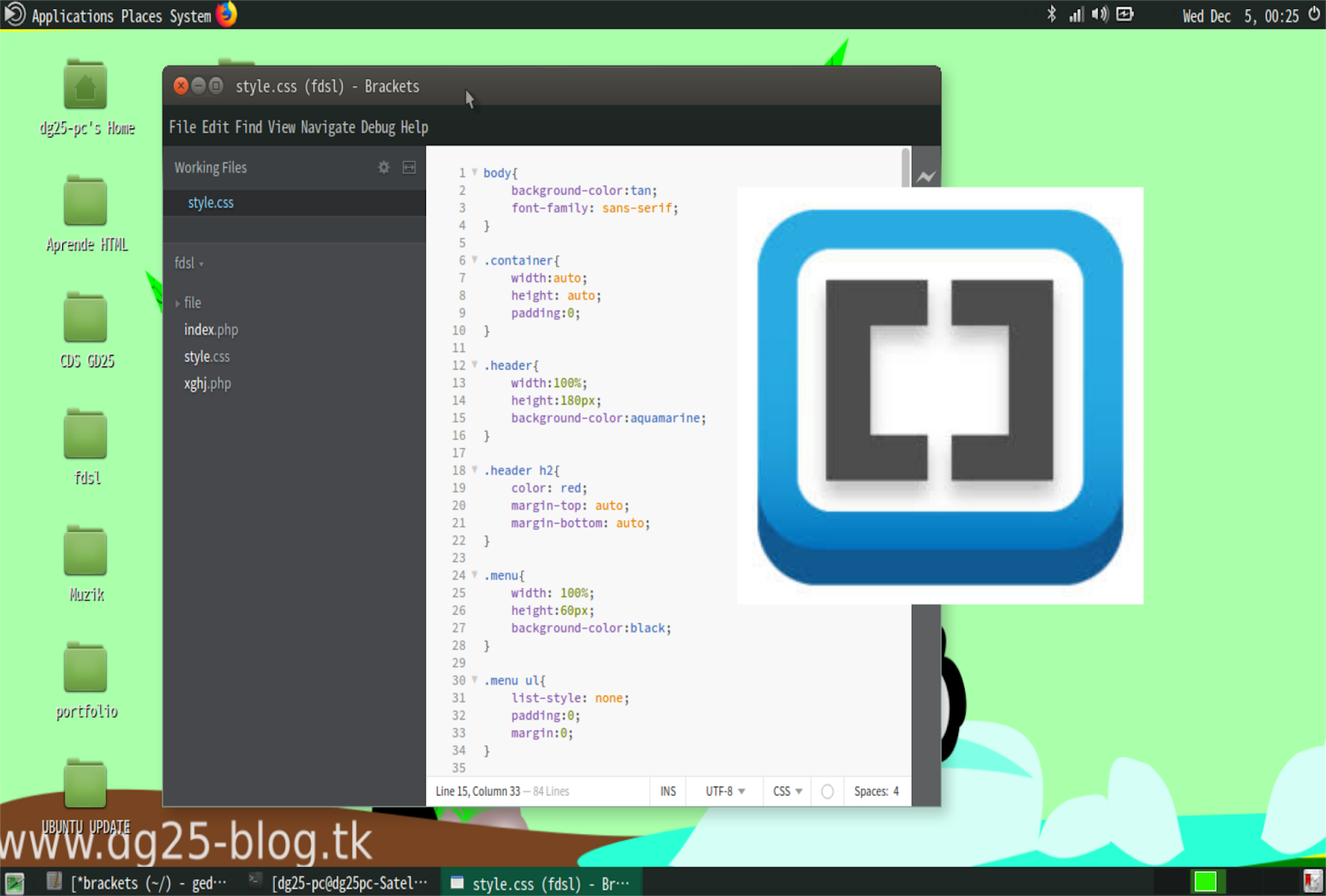 Maneira instalasaun aplikasaun Bracket editor