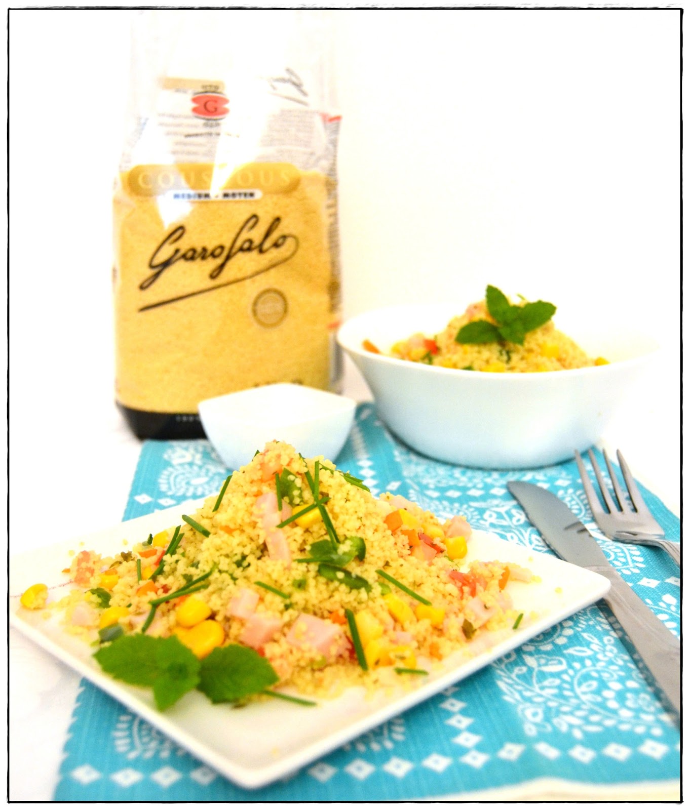 Sweet Gula: Couscous com Peito de Peru e Chutney Verde