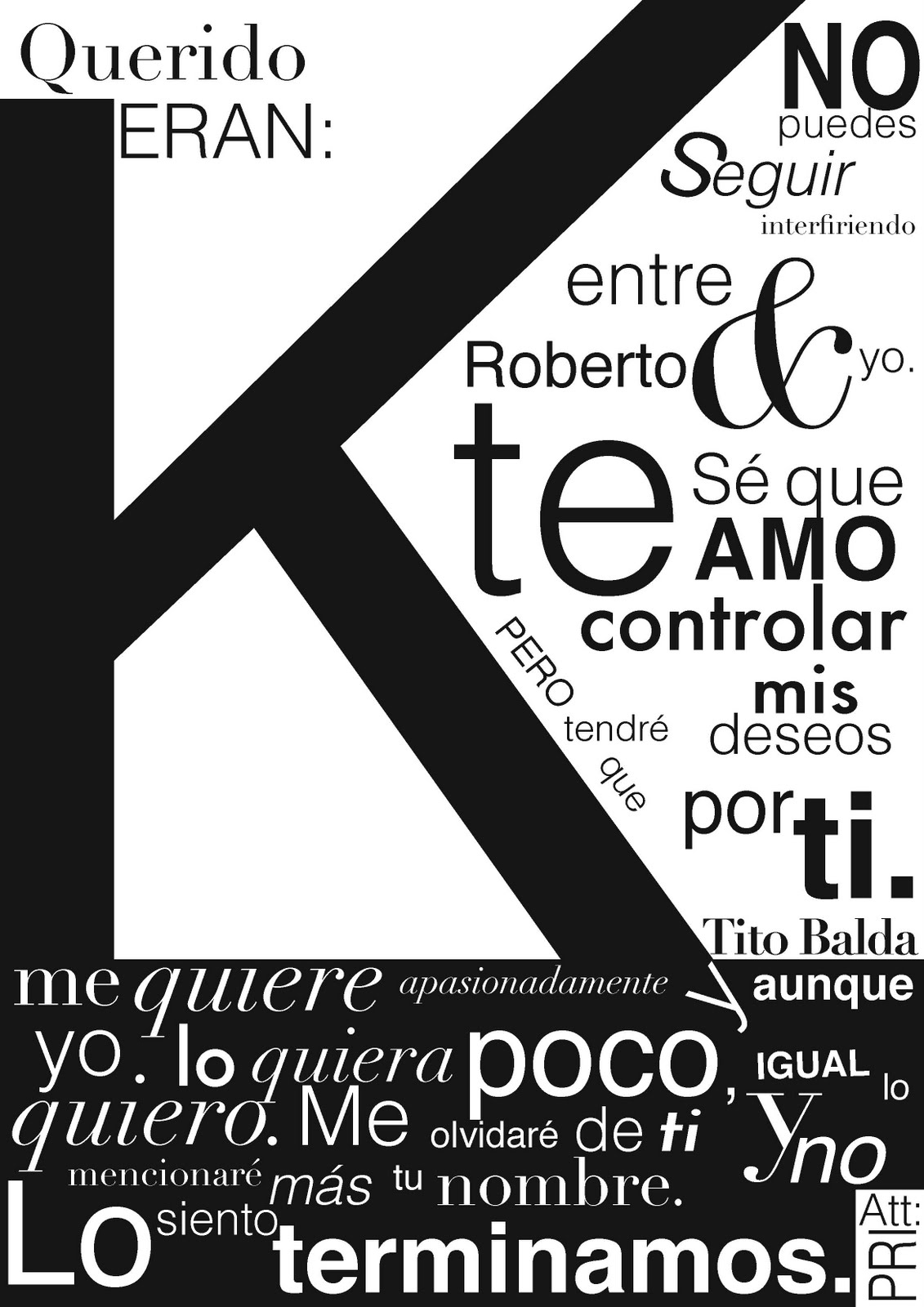 Teaching Typography: Carta de Rompimiento USM