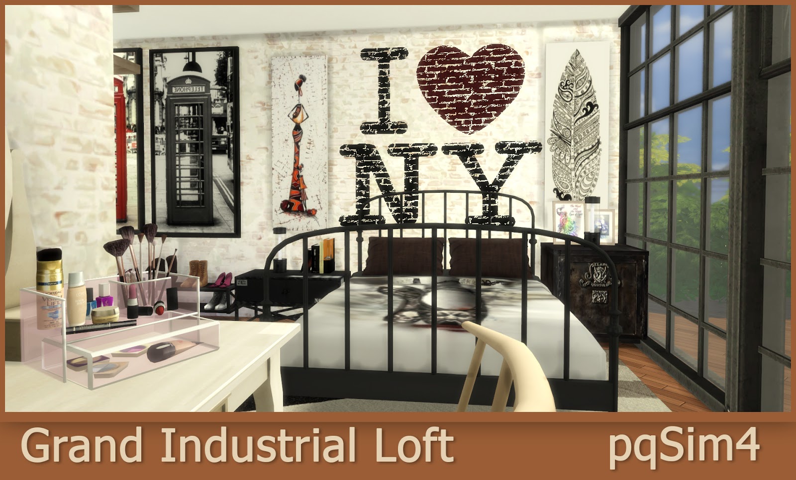 Grand Industrial Loft. Sims 4 Speed Build and Download.
