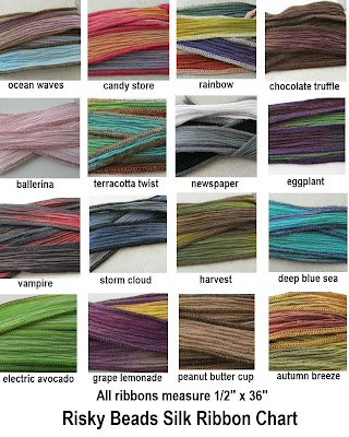 Risky Beads: New Silk Ribbon Color at Risky Beads!