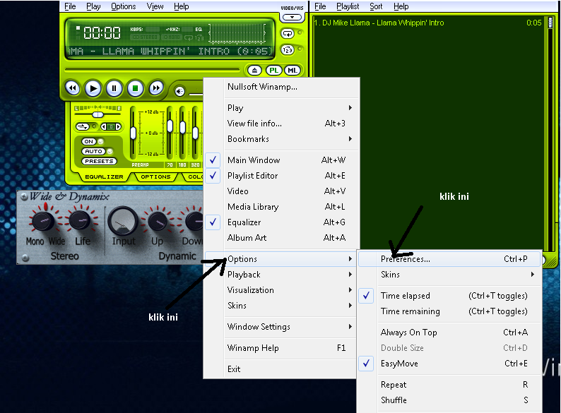 ilmu komputer: Meningkatkan Kinerja Suara Winamp dengan menambahkan DSP ...