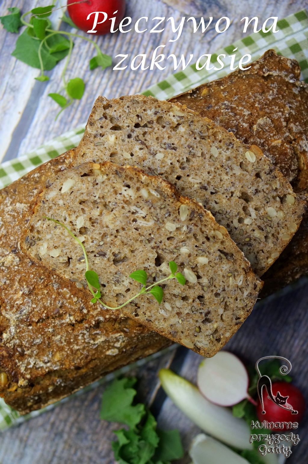 Razowy chleb wieloziarnisty na zakwasie