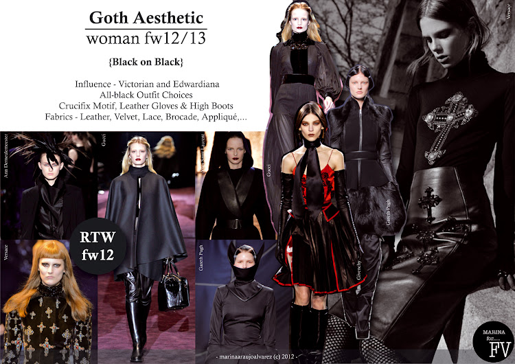 FASHION VIGNETTE: [ TREND REPORT ] GOTH AESTHETIC by Marina Araujo Alvarez