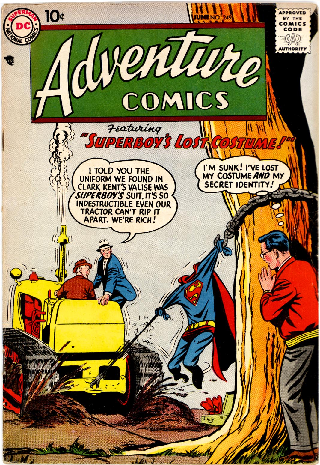 Days of Adventure: Adventure Comics # 249, June, 1958