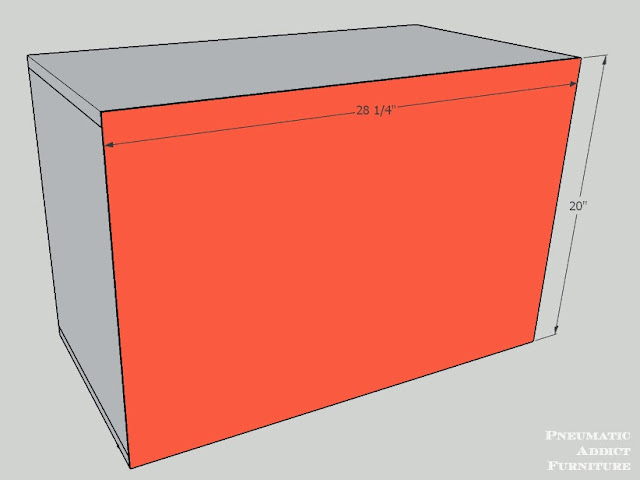 Tapered Leg Bachelors Chest | Pneumatic Addict