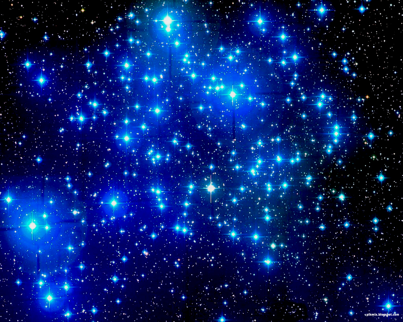 Wallpaper de cielo azul estrellado - Imagui