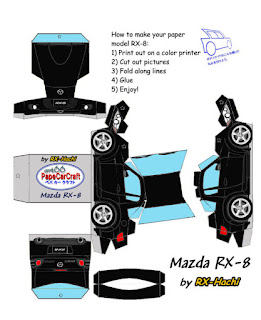 SP. Papel Modelismo: PaperCraft Mazda RX-8