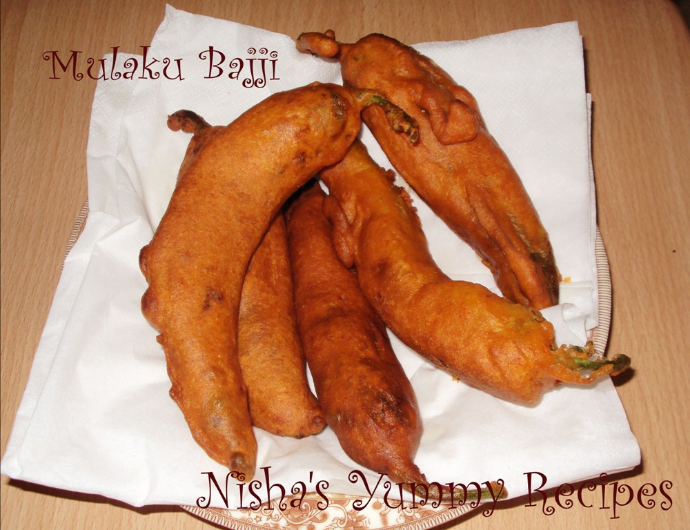 Nisha's Yummy Recipes: Mulaku Bajji