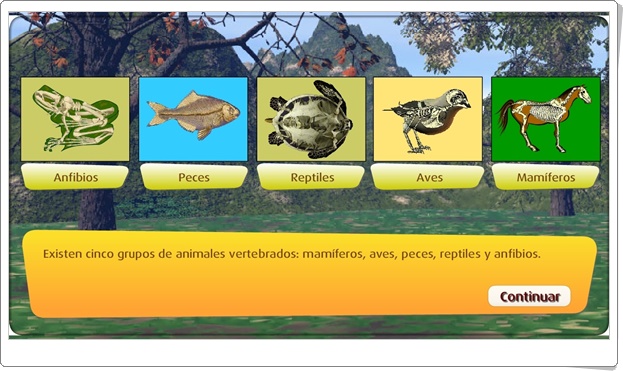 Juegos Educativos Online Gratis: "Animales Vertebrados" (Juego de ...