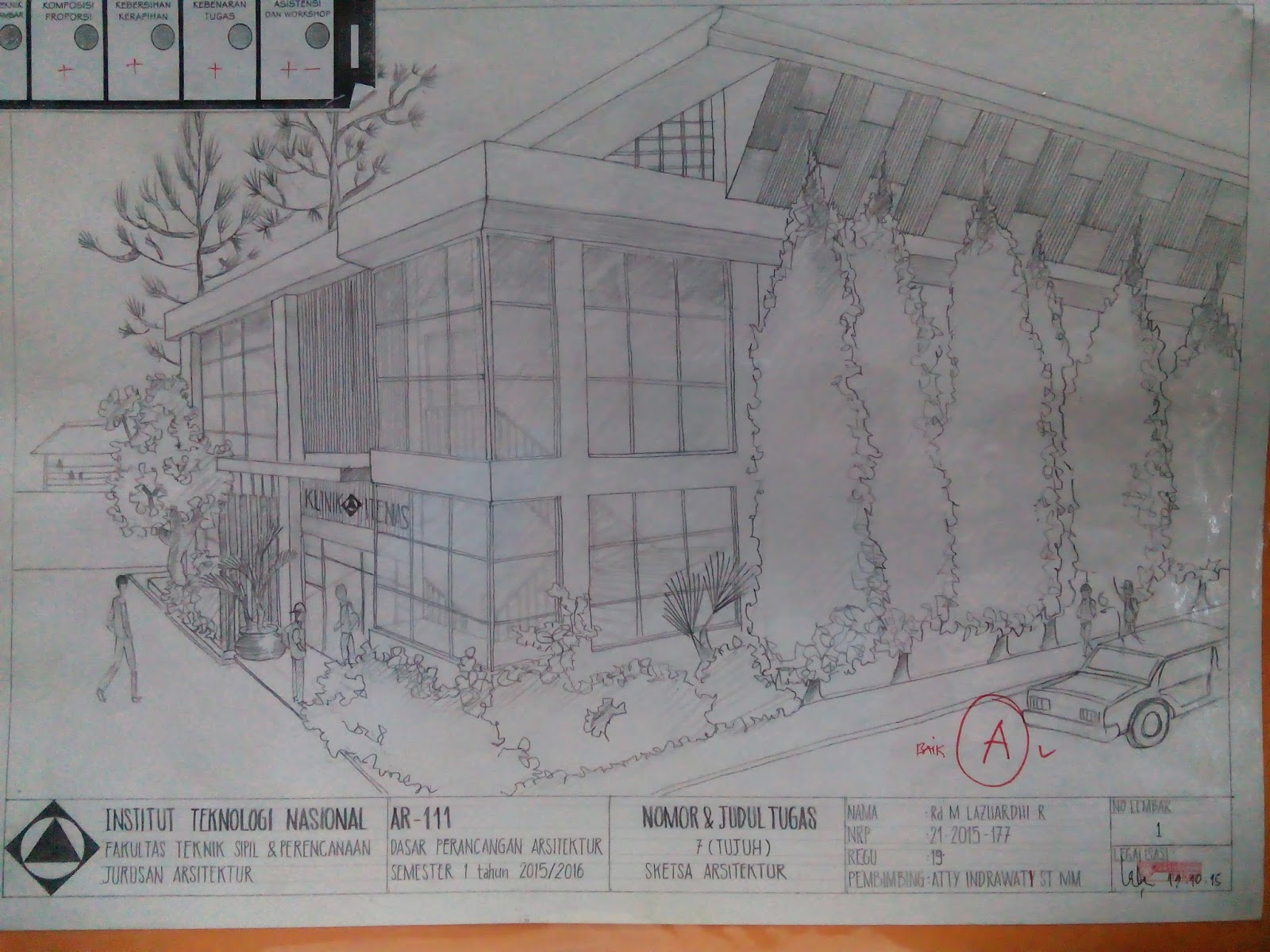 Kumpulan Contoh Gambar Sketsa Gedung - Informasi Masa Kini