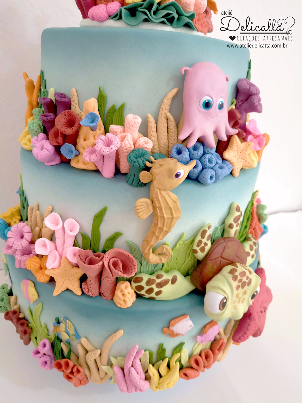 Bolo Procurando Nemo