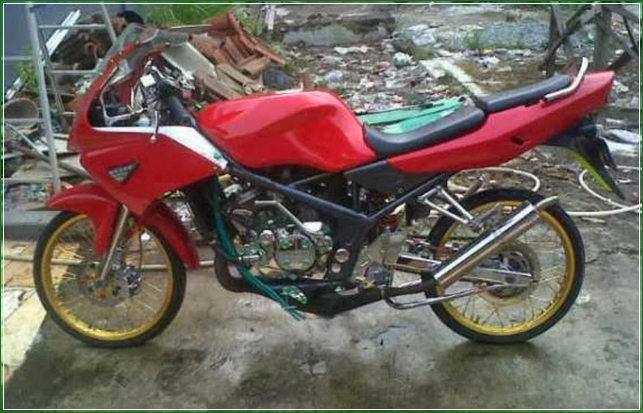 32+ Ide Top Modifikasi Ninja Rr Jari Jari Warna Merah