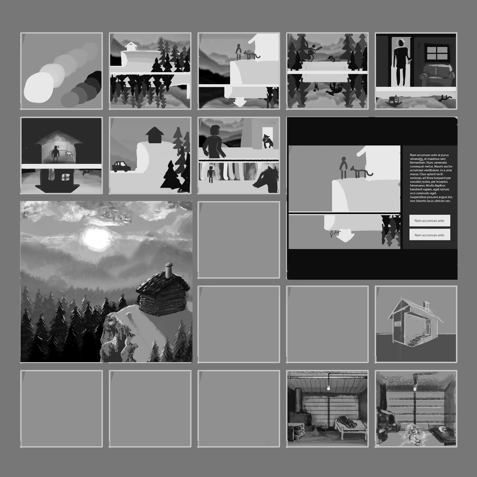 Concept art: Thumbnails