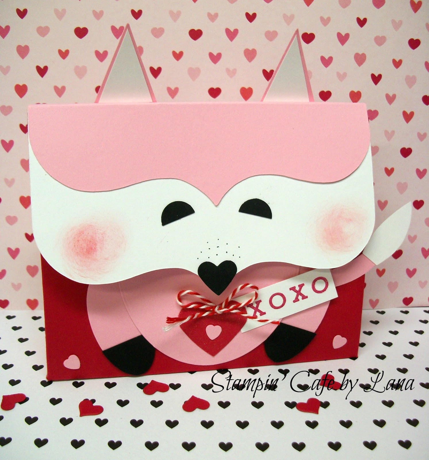 Stampin' Cafe by Lana: Little Fox Valentine Treat Boxes