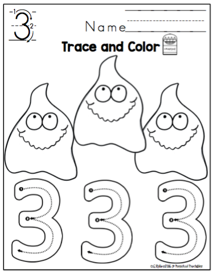 Halloween Number Practice 3 Sets Preschool Printables halloween-number-practice-3-sets-preschool-printables