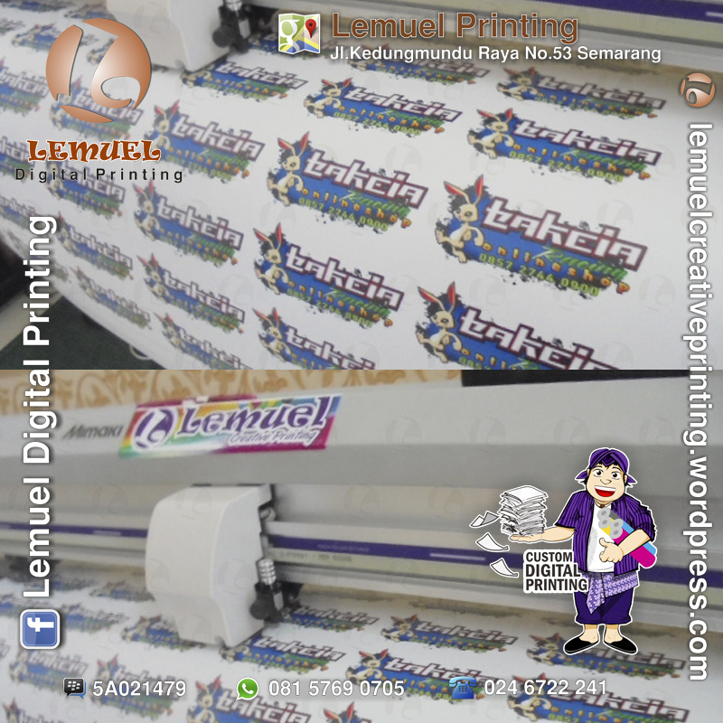 Custom Print Sticker Vinyl Transparant Dengan Desainmu Sendiri ...
