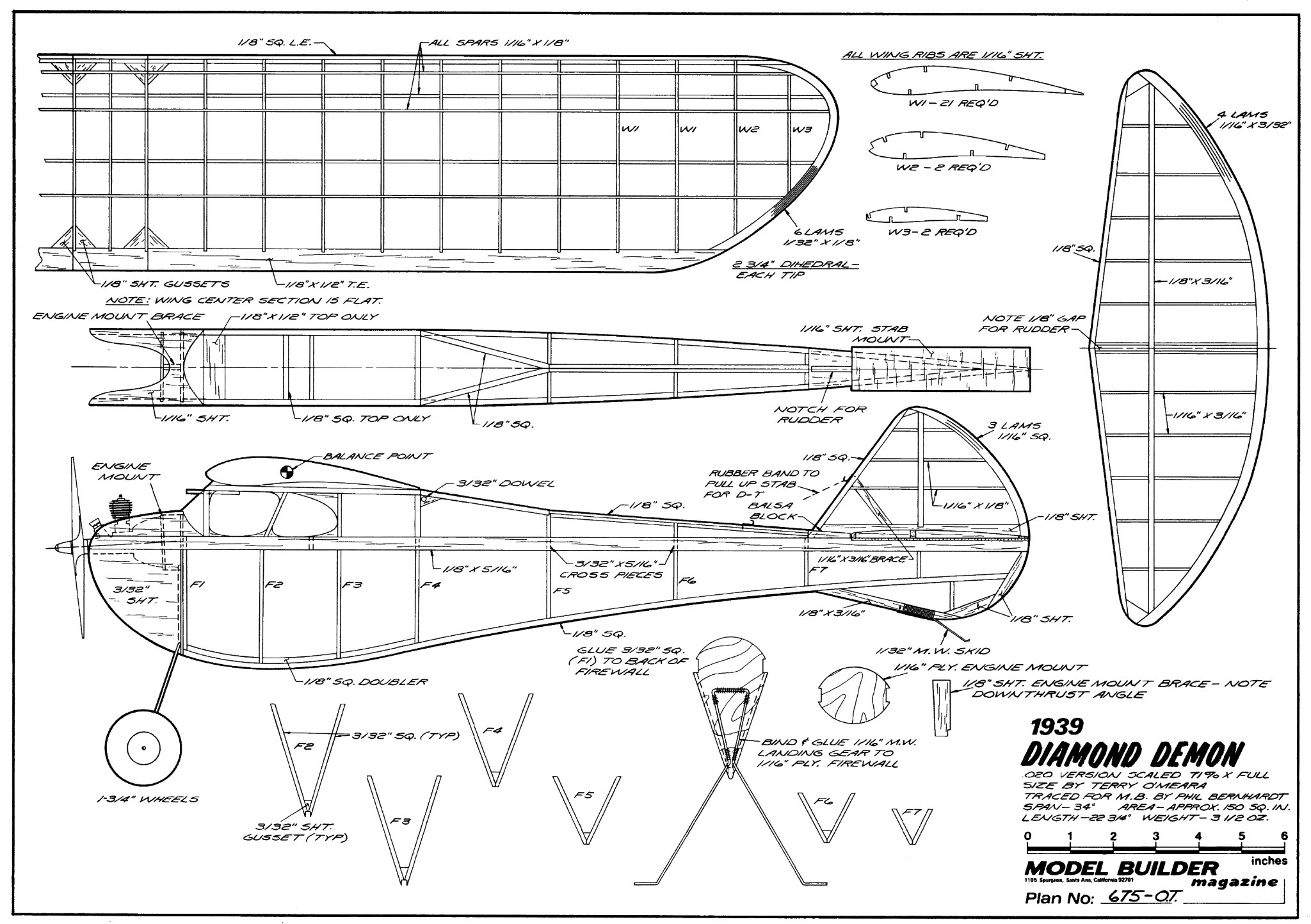 Volar Libremente - Free Flight Models Airplanes: DIAMOND DEMON de Ray ...