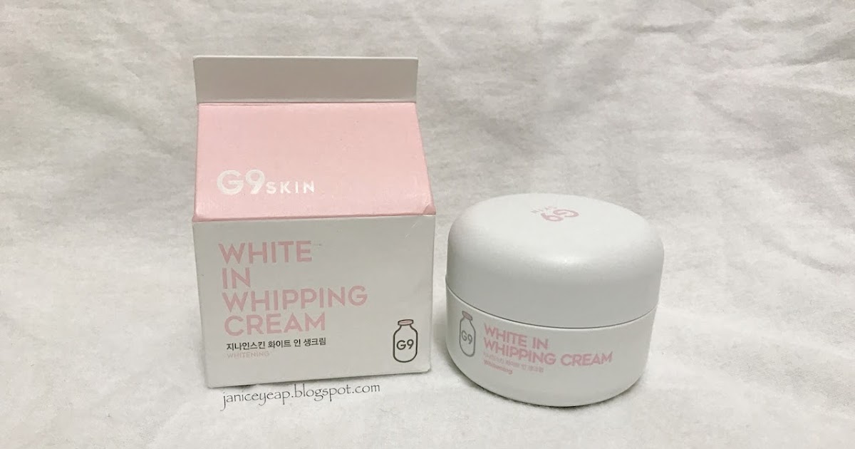 [Beauty Review] G9 Skin White In Whipping Cream