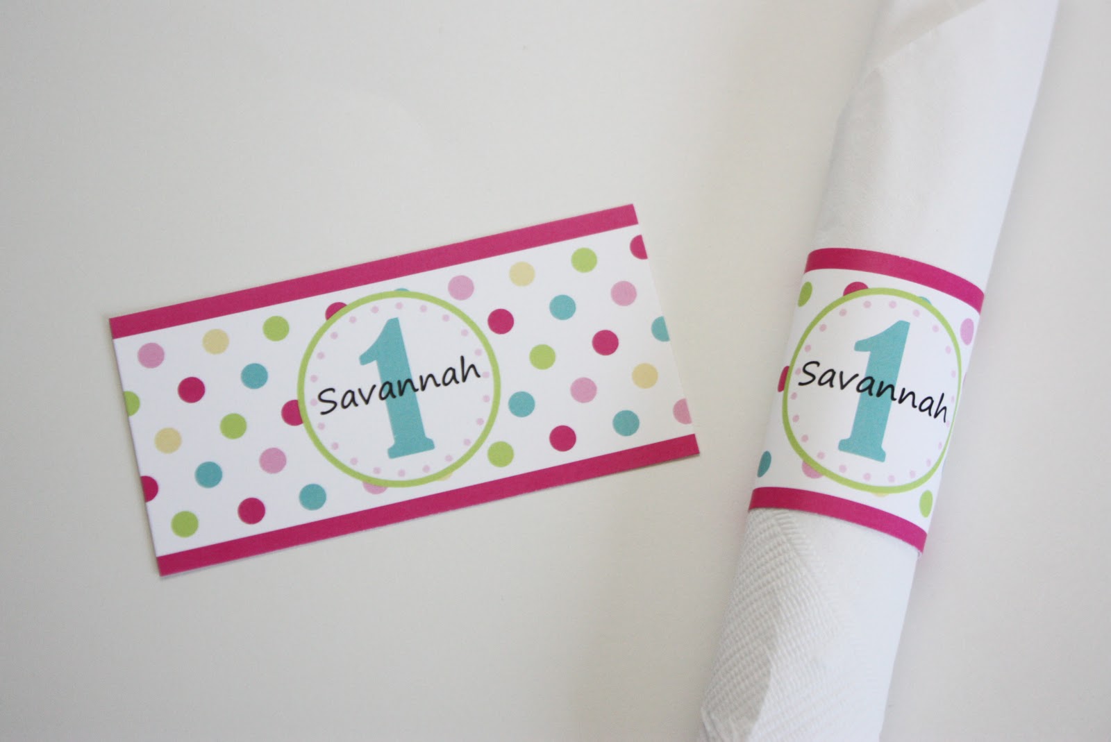 5M Creations: NEW Water Bottle Labels & Napkin Wraps