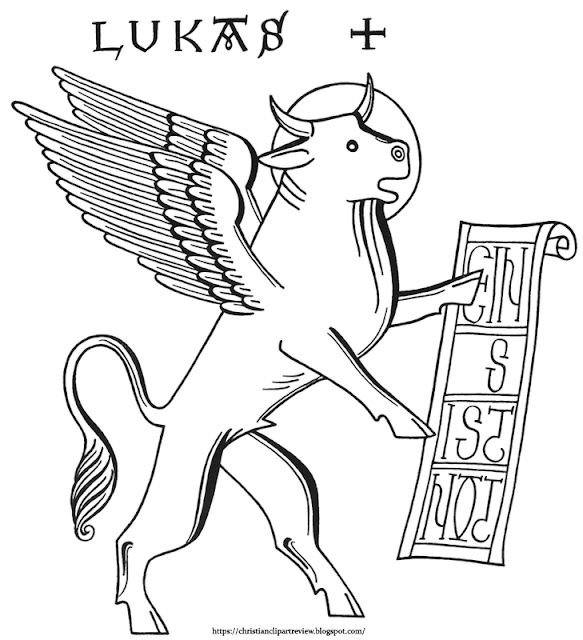 The Ox is The Gospel of St. Luke's Symbol | Christian Clip Art Review