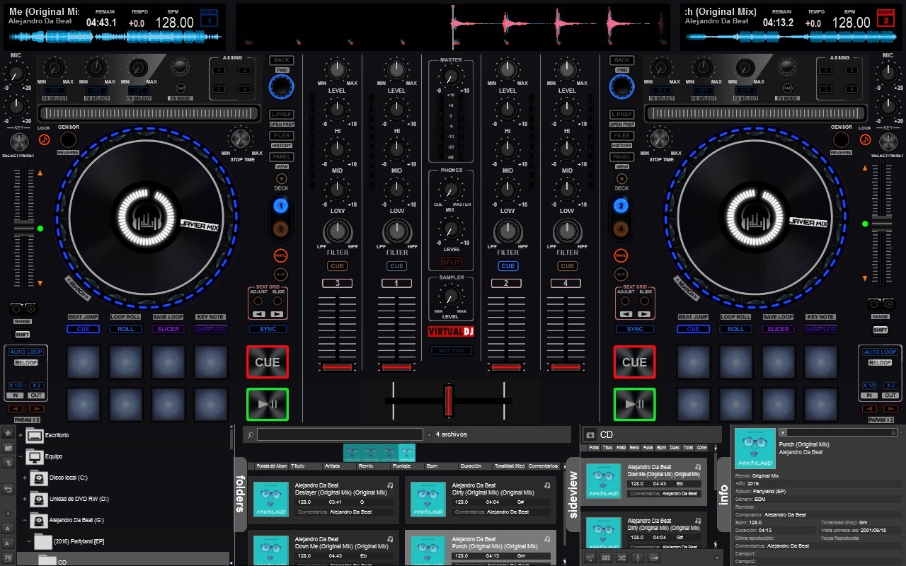 Virtual DJ, Skin: DENON MC-7000 (Javier Mix DJ) | Descarga - Relecty