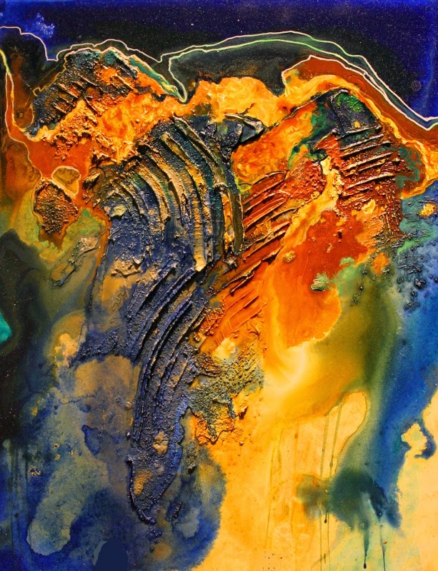 CAROL NELSON FINE ART BLOG: "Overview" textured abstract painting ...