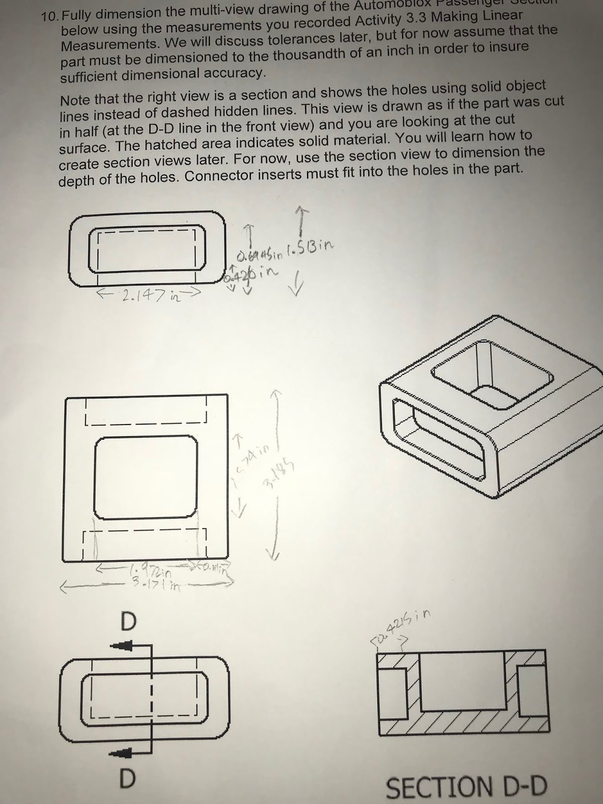 Activity 3.4 Linear Dimensions