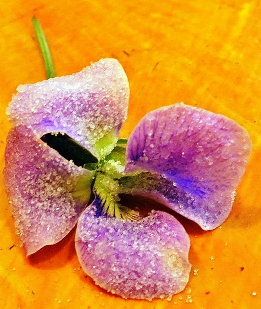 A Cake Bakes in Brooklyn: Crystallized Violets