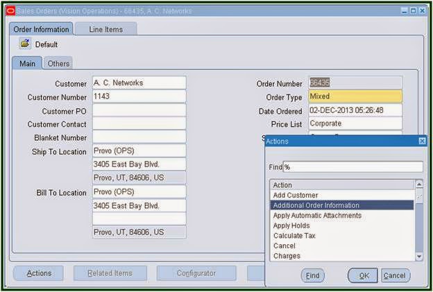 Oracle Applications: Oracle Order to Cash (O2C) Life Cycle