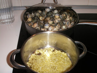 As aventuras culinárias da Tatiana: Xarém de Berbigão