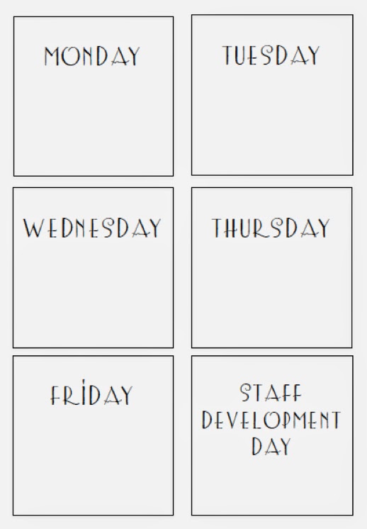 Perpetual Post It Note Calendar