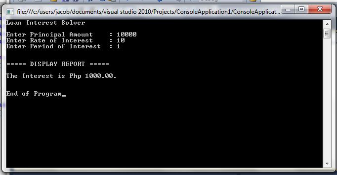 Free Programming Source Codes And Computer Programming Tutorials Loan Interest Solver In C