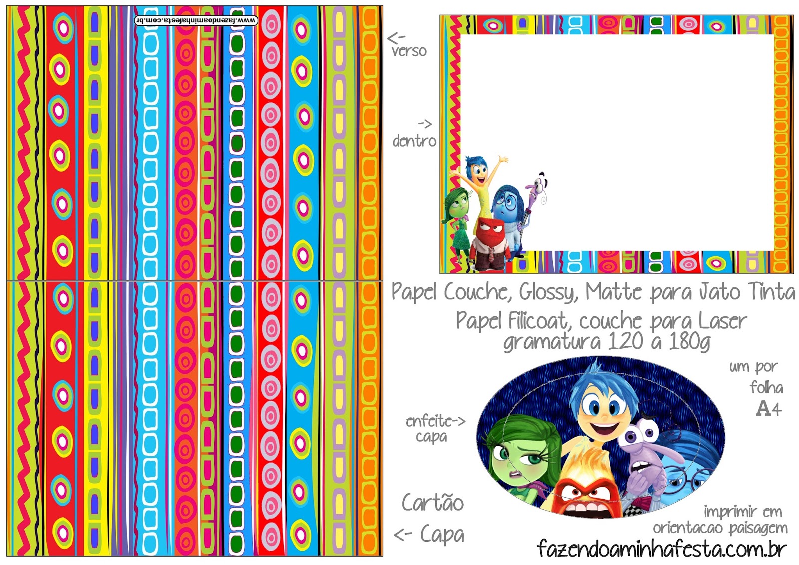 Birthday of Inside Out: Free Printable Candy Bar Labels. - Oh My Fiesta ...
