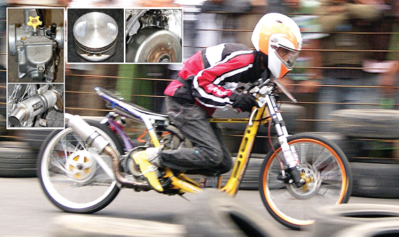 RACING PROjek: Yamaha Mio Solo 200 CC TEMBUS BEST-TIME 7,6 DETIK (201 M)