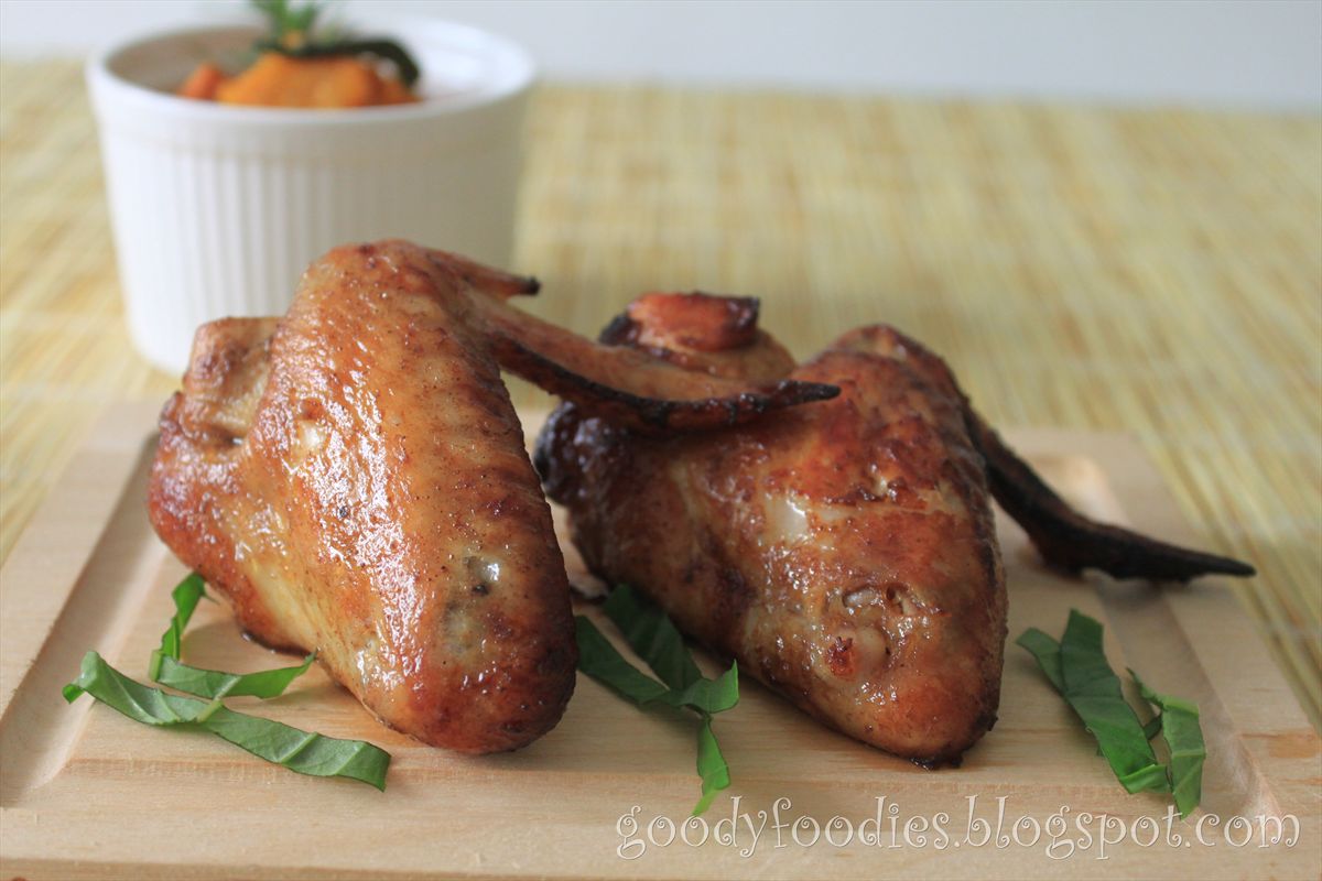 GoodyFoodies: Recipe: Finger-licking roasted chicken wings 烧鸡翼