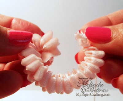 CraftyMelinda.com: Ric-Rac Rosette Ribbon Flower Tutorial and Layout