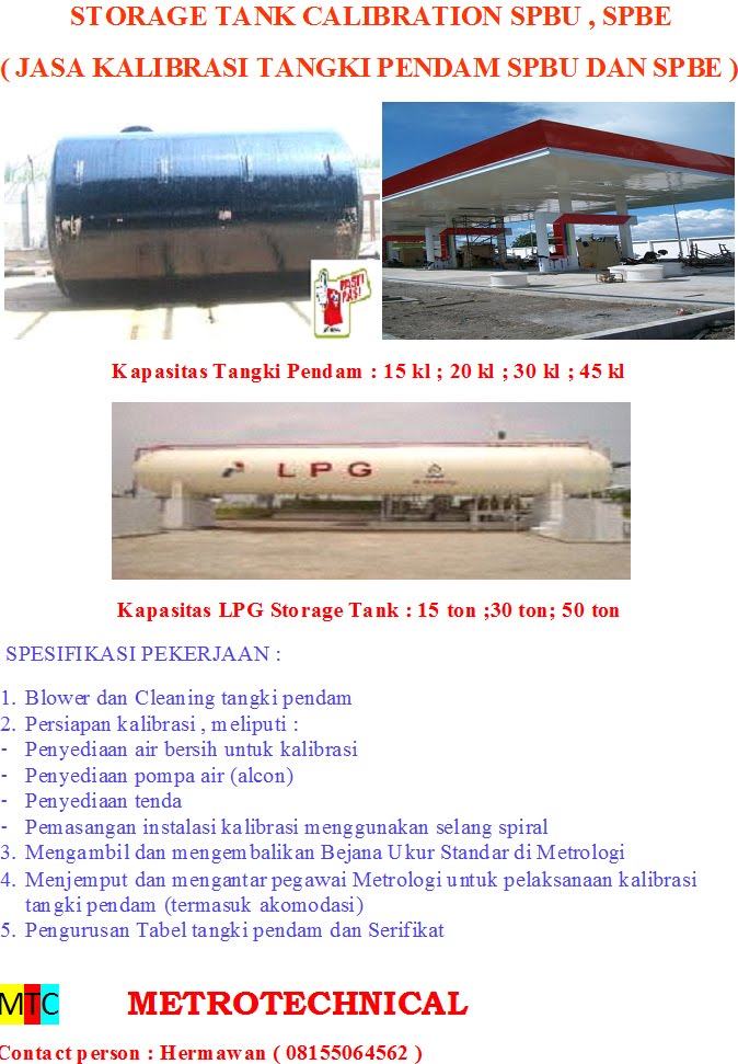 JASA KALIBRASI TANGKI PENDAM SPBU, SPBE