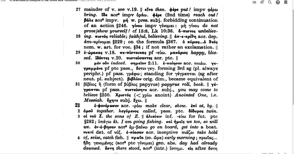 Foster's Theological Reflections: Max Zerwick, Mary Grosvenor, and John ...