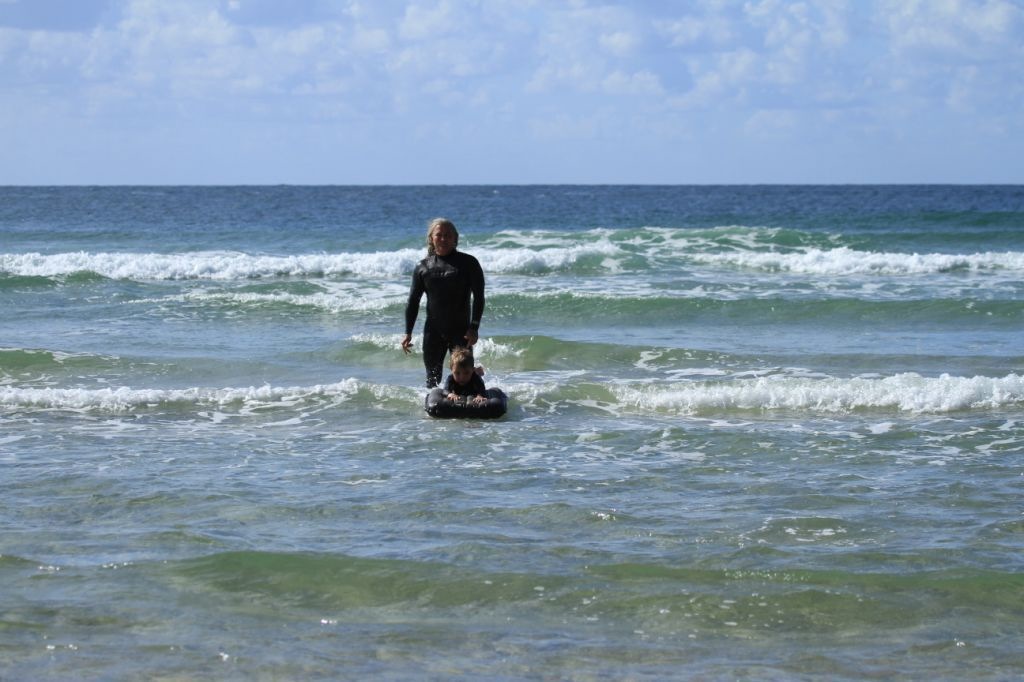 Australian Surf Mat Rider: World first tandem surf mat ride at Lennox Point